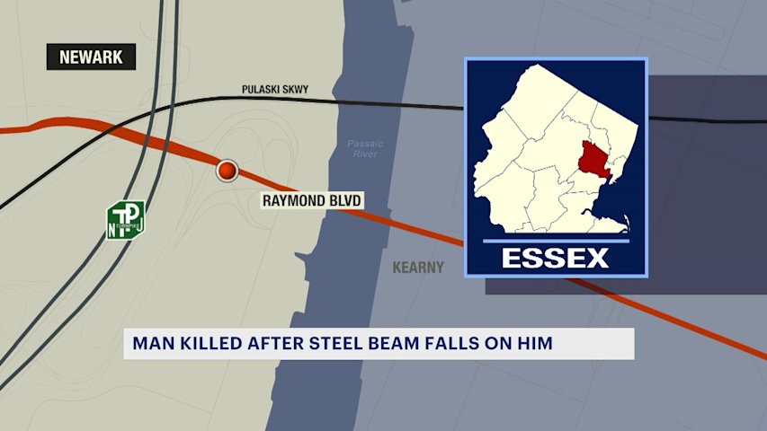 Worker killed loading steel beams onto truck in Newark