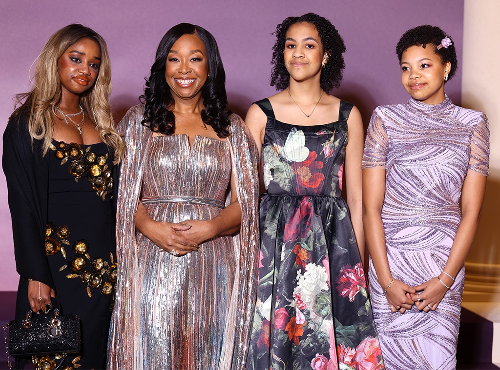 Shonda Rhimes’ daughters make rare appearance at Bridgerton premiere