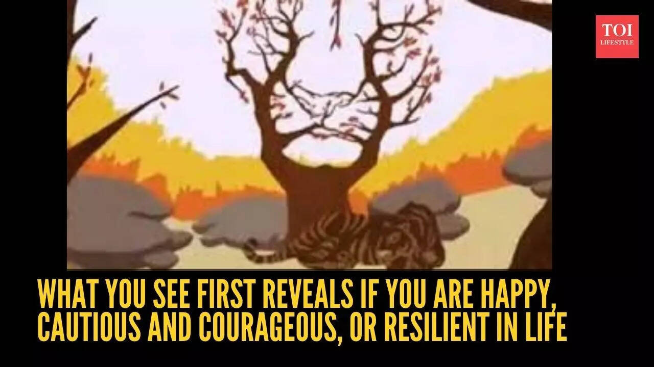 Optical illusion personality test: Tiger or tree? What you see first ...