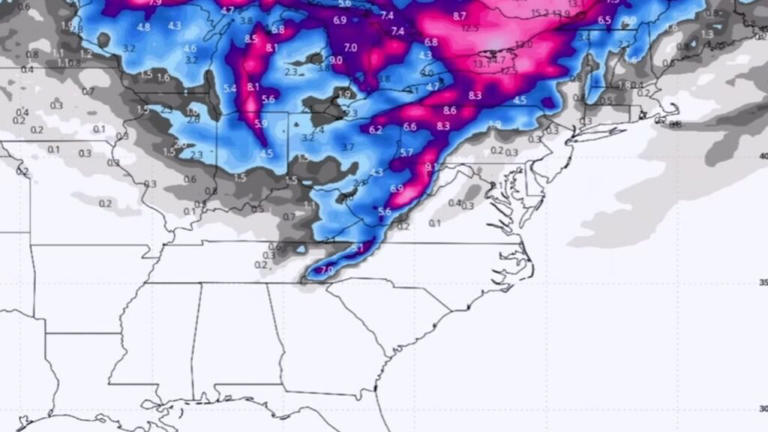 Three arctic blasts are expected over the next 7 days, which will lead ...