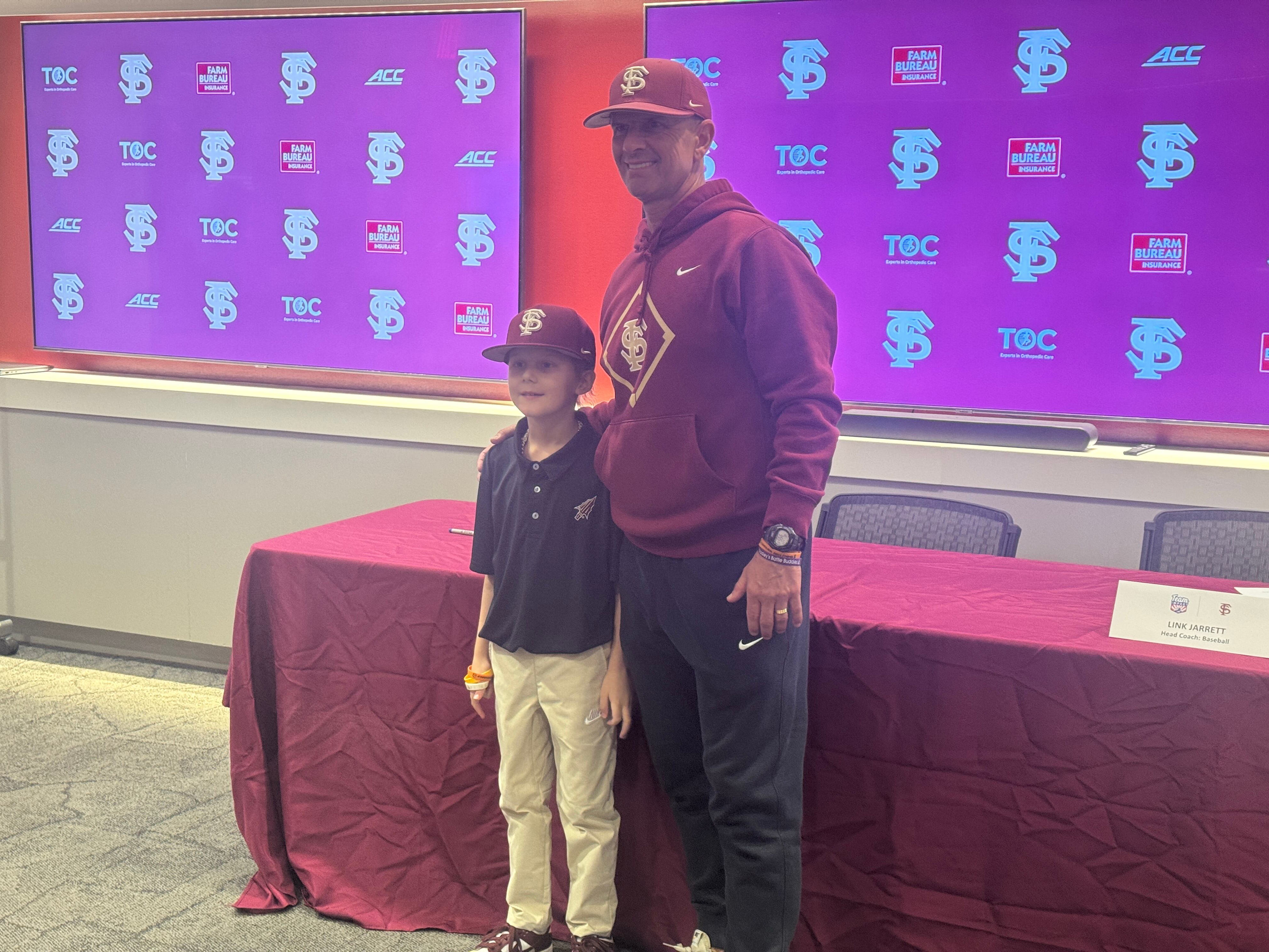 FSU baseball superfan battling leukemia signs with team