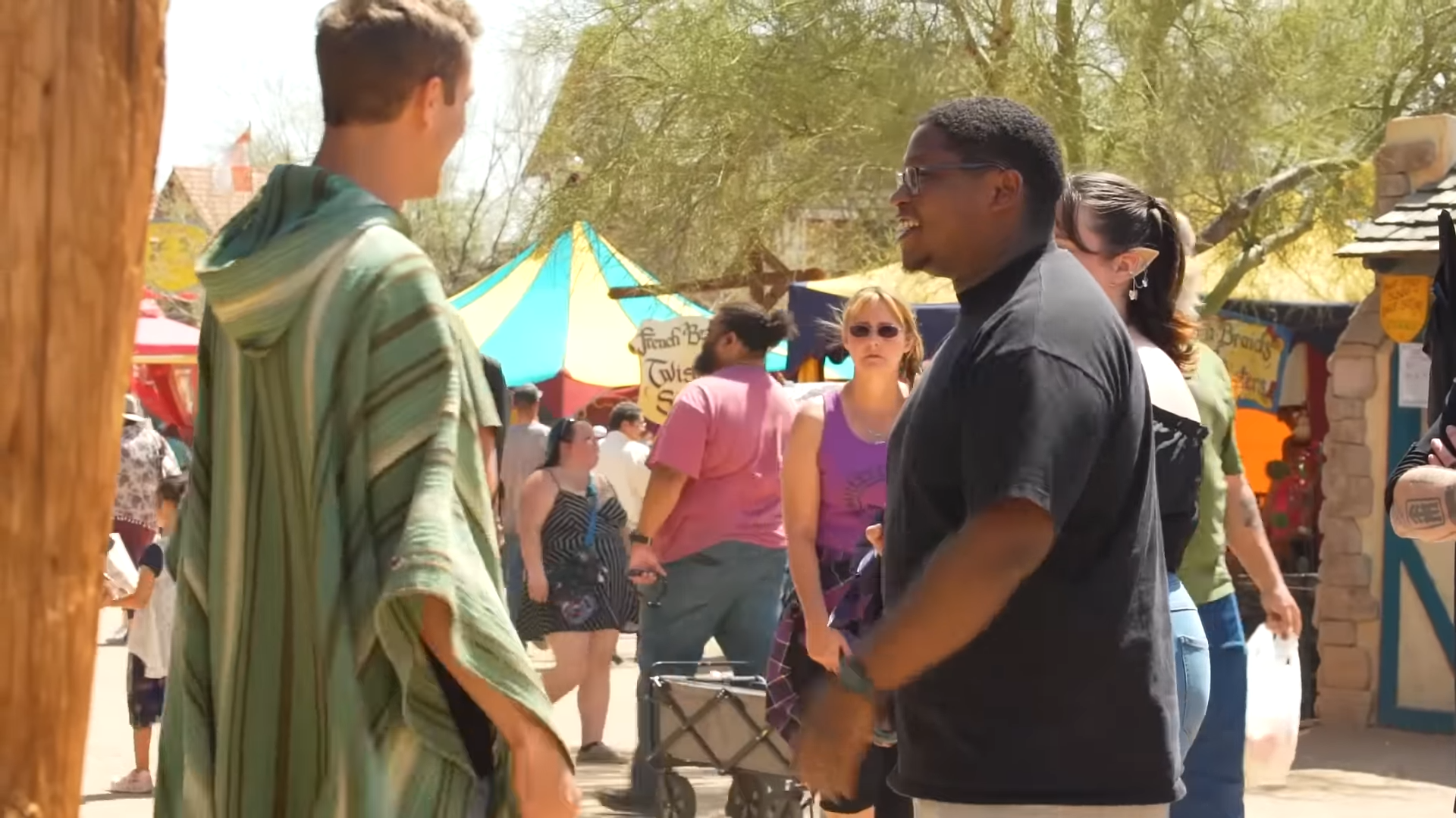 Cutting people in line, then demanding they pay for me