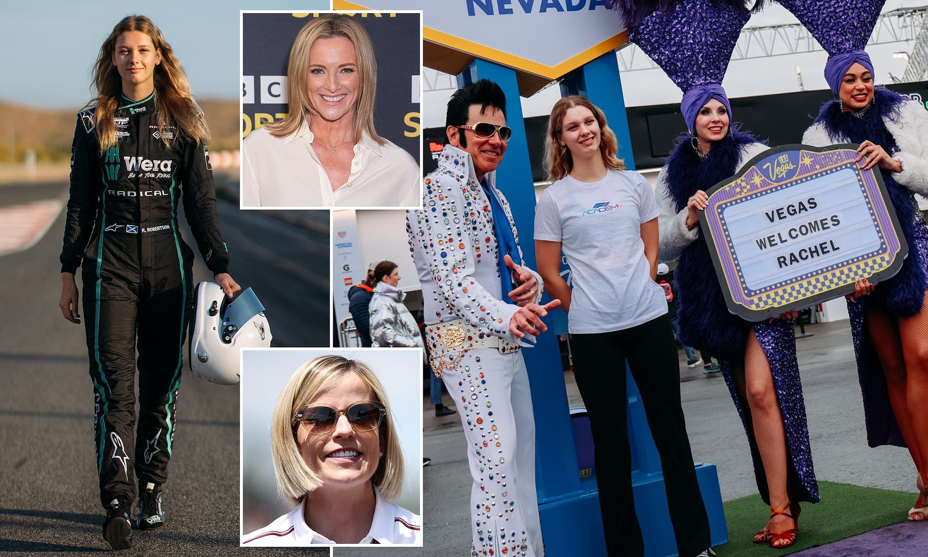 Rachel Robertson hails both Gabby Logan and Susie Wolff as F1 dream ...