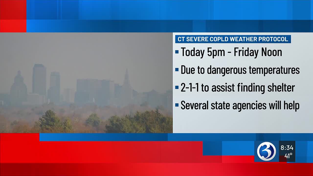 Connecticut’s severe cold weather protocol goes in place tonight