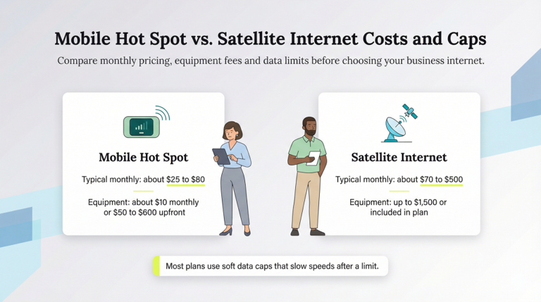Mobile hot spot or satellite internet: Which is right for your business?