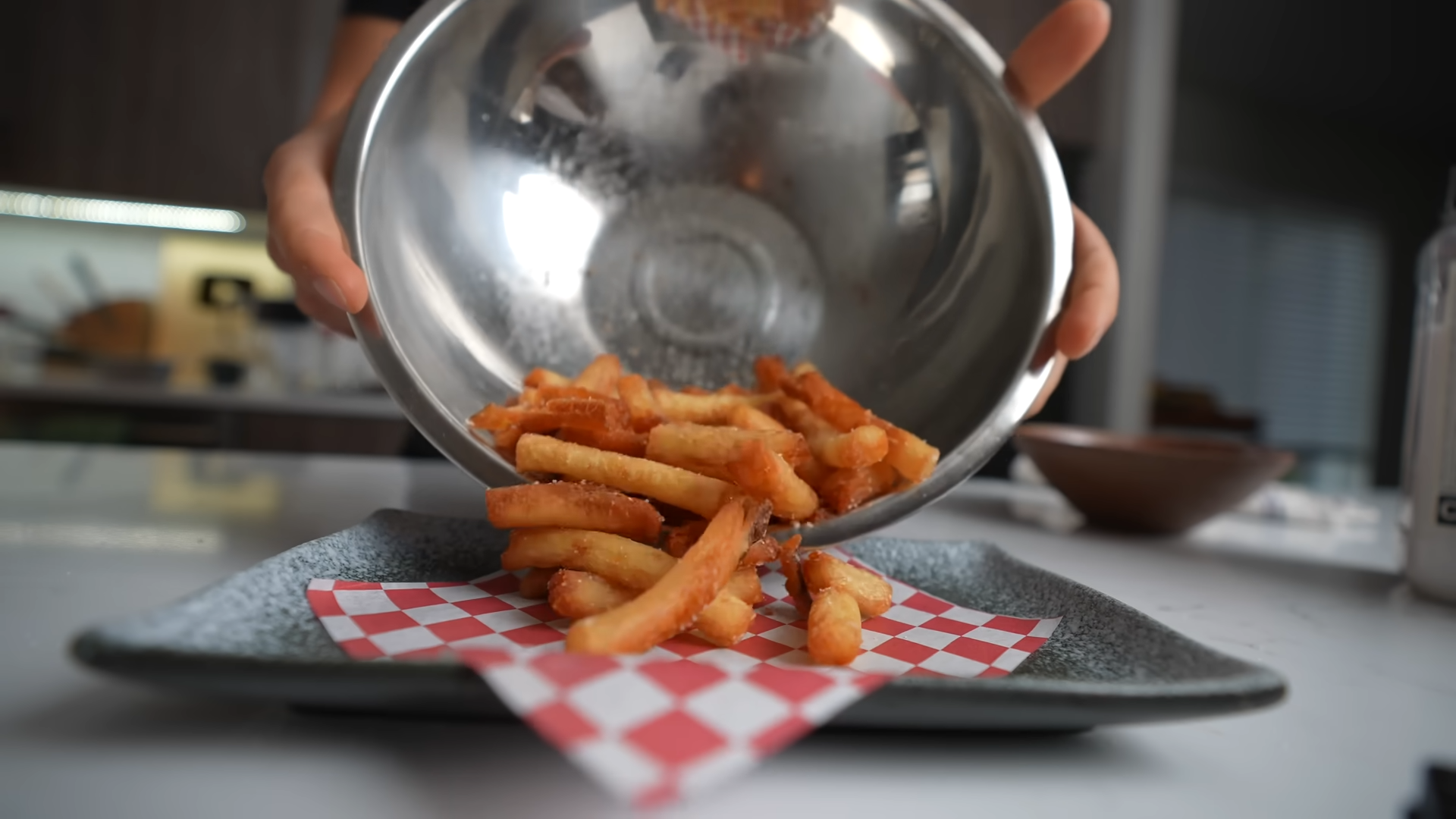 Triple cooked French fries like a chef