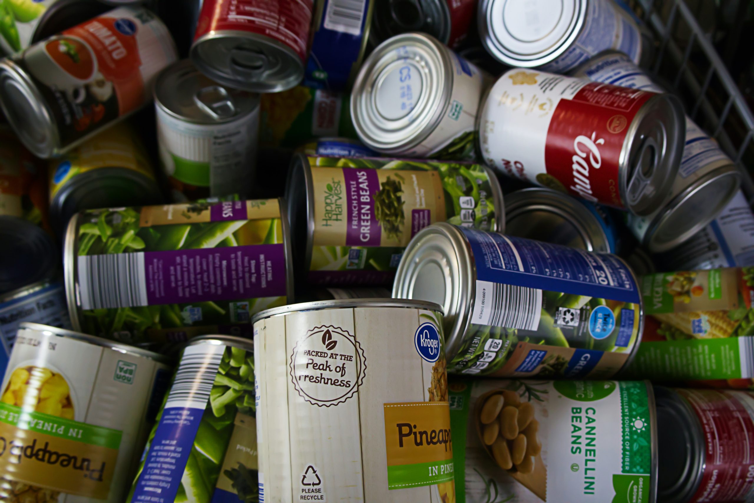 Dinner made from canned goods
