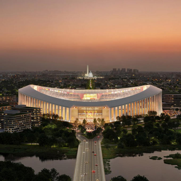 HKS releases first design of colonnaded Washington Commanders stadium
