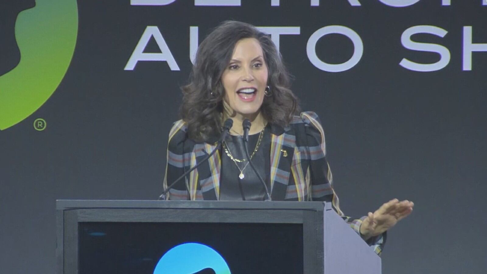 Gov. Whitmer speaks at Detroit Auto Show Thursday morning