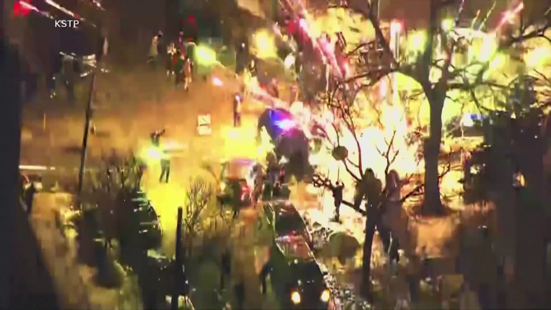 Demonstrators protest in Minneapolis after man reportedly shot in leg ...