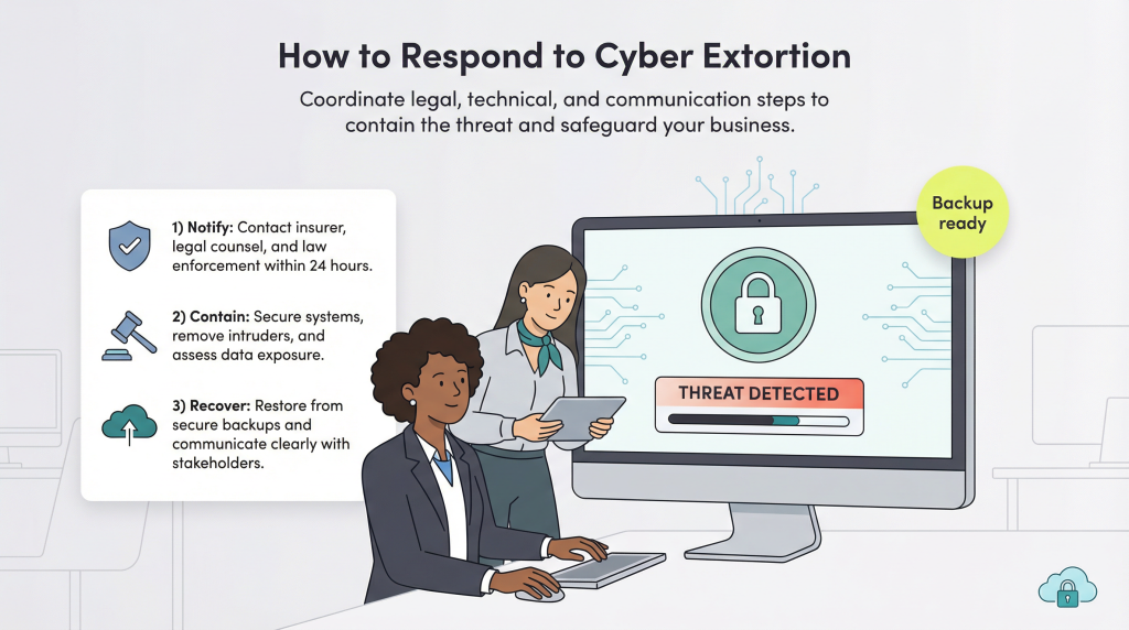 What is cyber extortion?