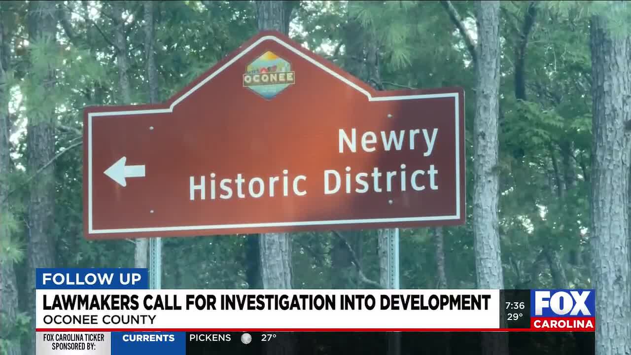 SC Senate president requests review of Newry project