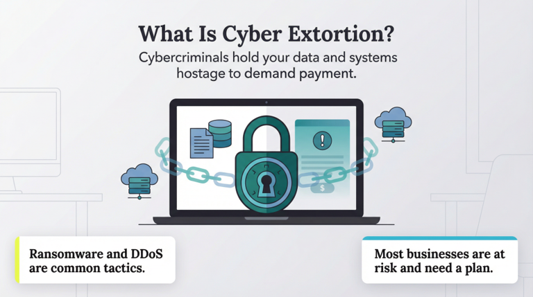 What is cyber extortion?