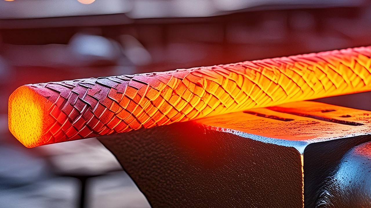 Turning rugged rebar into a massive, razor-sharp knife