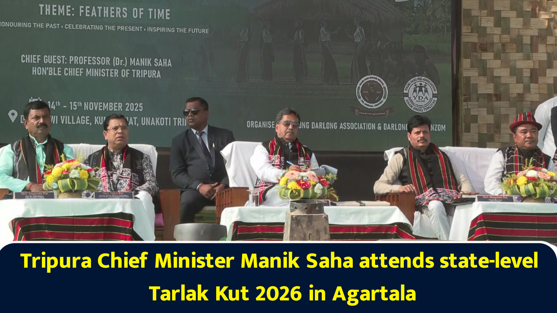 Tripura Chief Minister Manik Saha attends state-level Tarlak Kut 2026 ...