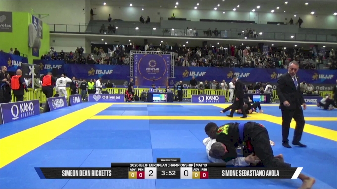 Simone Sebastiano Avola vs Simeon Dean Ricketts 2026 European Jiu-Jitsu ...