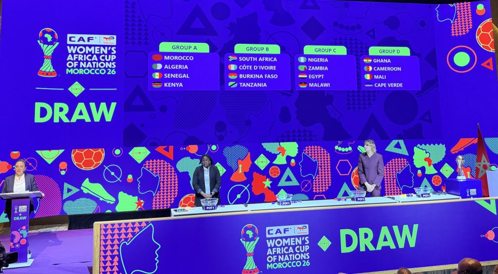 WAFCON 2026: Super Falcons drawn with Zambia, Egypt, Malawi in Group C