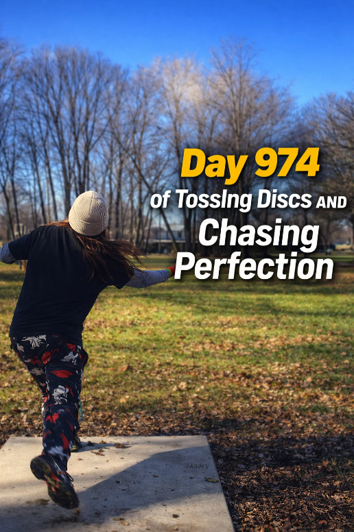 What 974 days of disc golf practice looks like