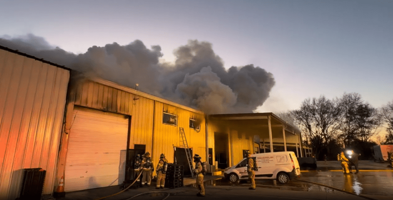 Firefighter injured while responding to fire at Lufkin Coca-Cola plant