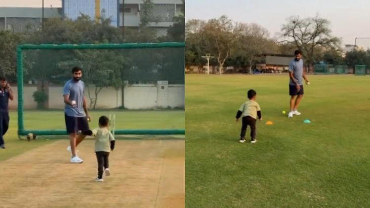 Watch: Jasprit Bumrah gears up for NZ T20Is with 2-year-old son Angad ...