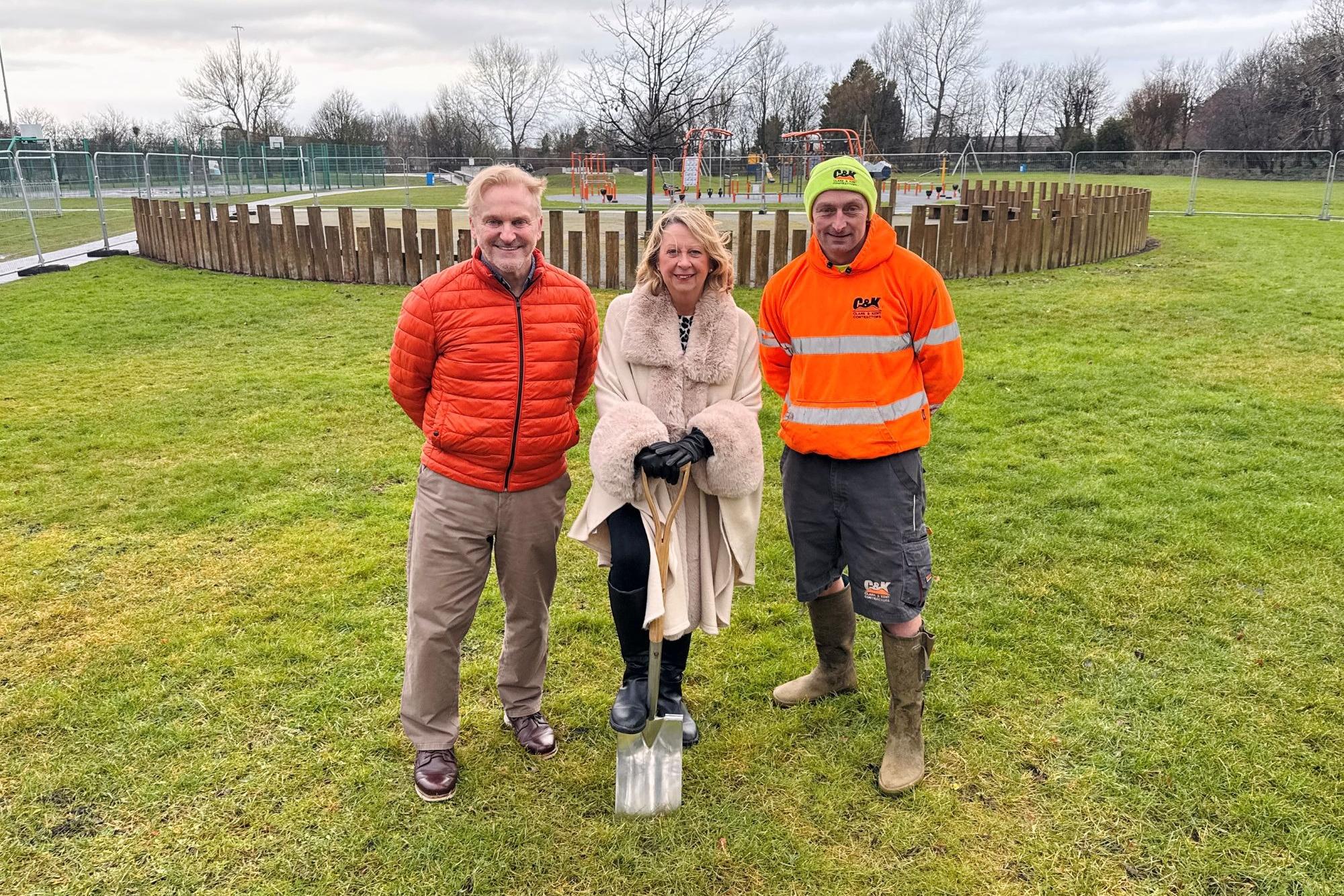 Construction begins on new pump track at Alexandra Park in Cramlington