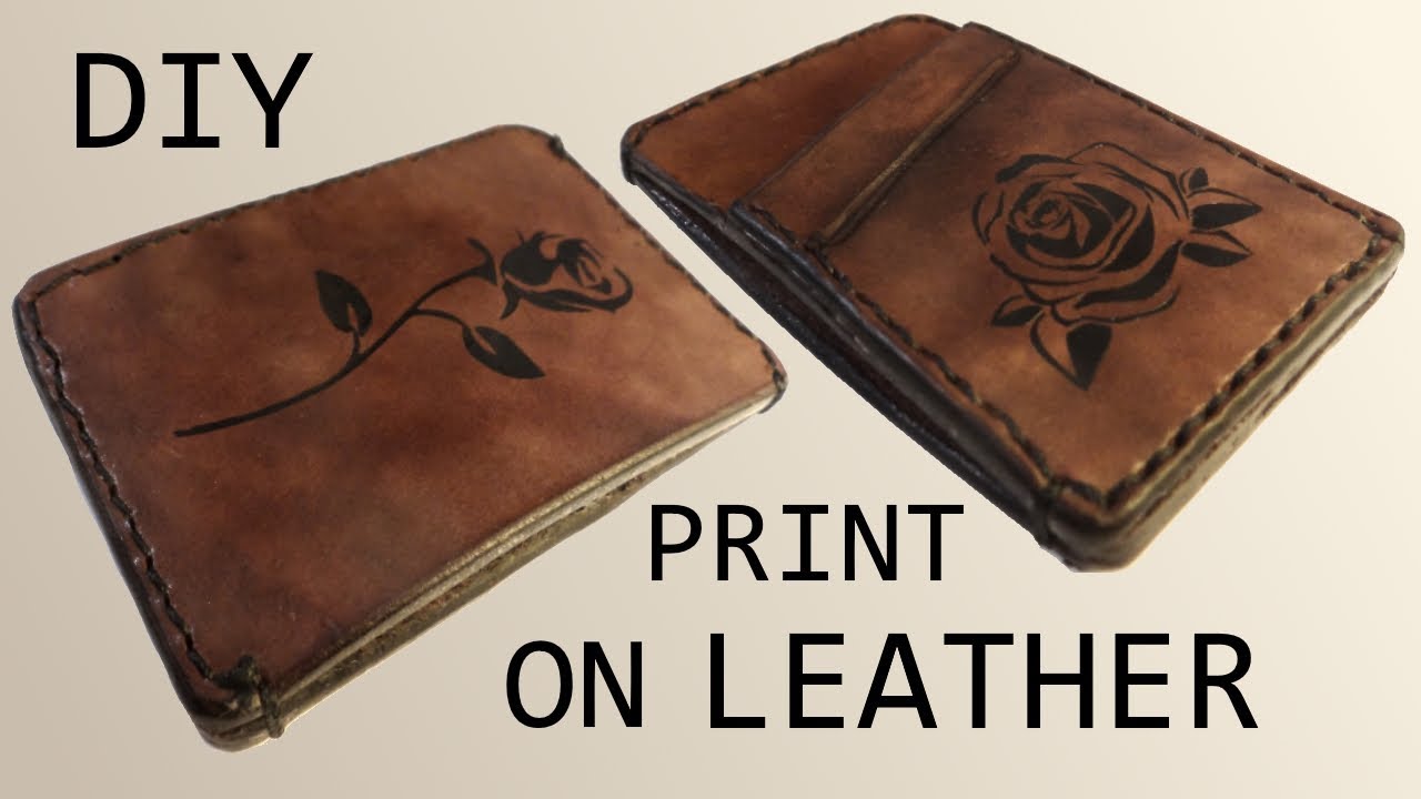A simple way to add graphics to leather