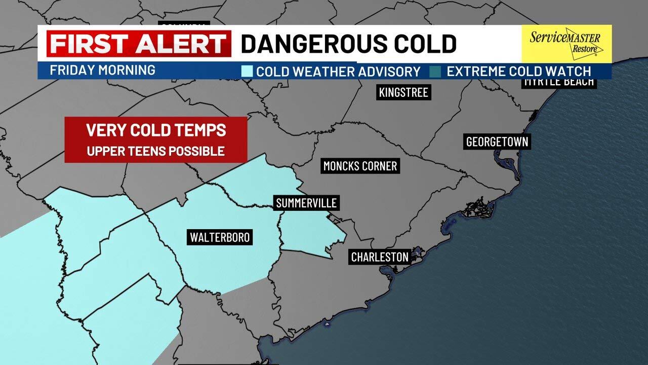 First alert: Focus shifts from Friday cold to snow chance Sunday in ...