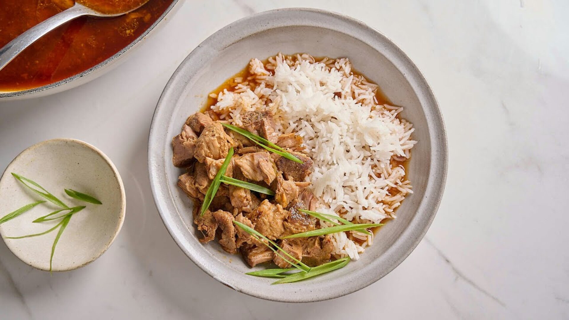 Apple cider and gochujang braised pork recipe