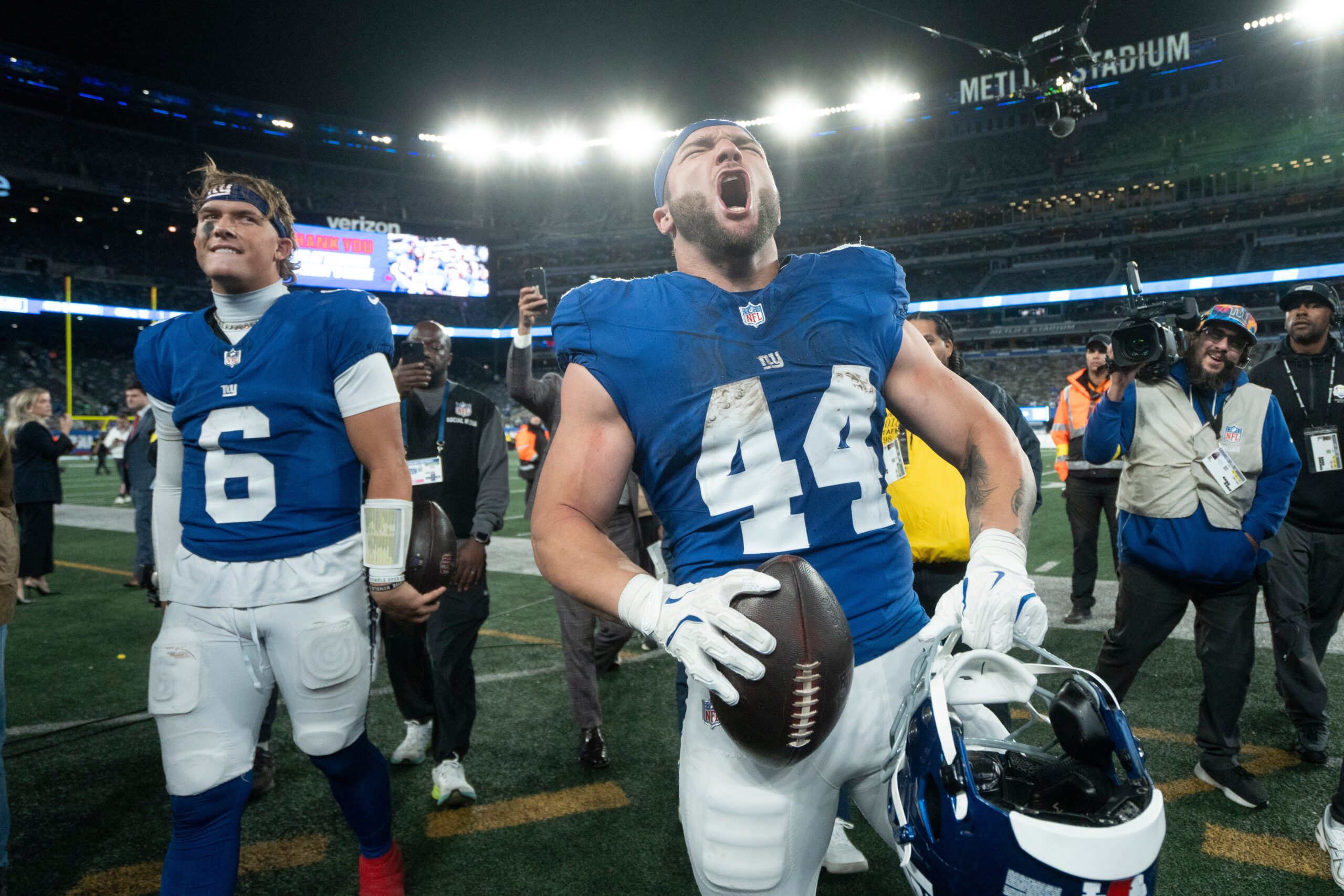 Giants defender fires back at Skip Bayless after John Harbaugh comment