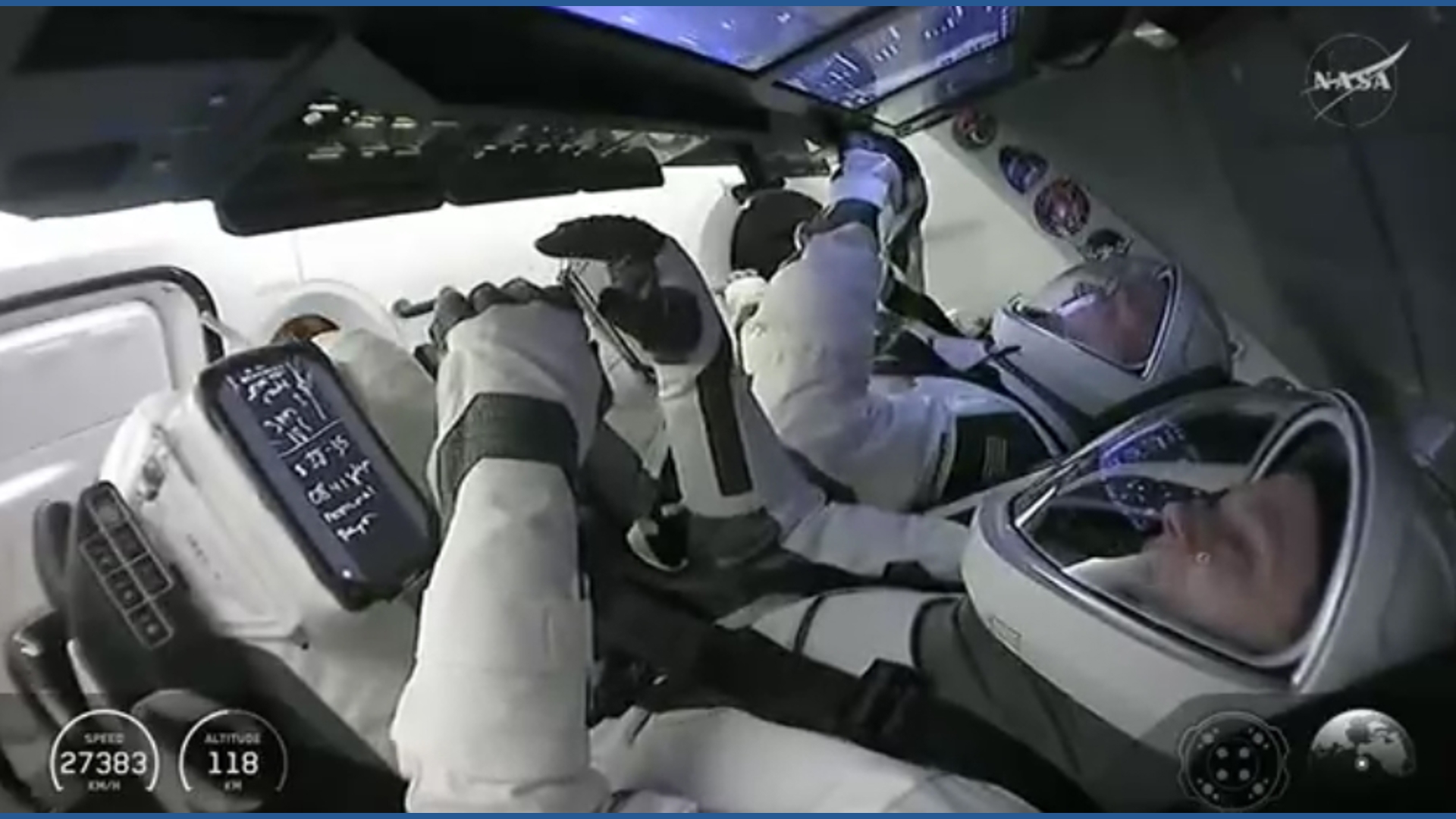 Crew-11 undocking: umbilicals retract, hooks open, Dragon backs away