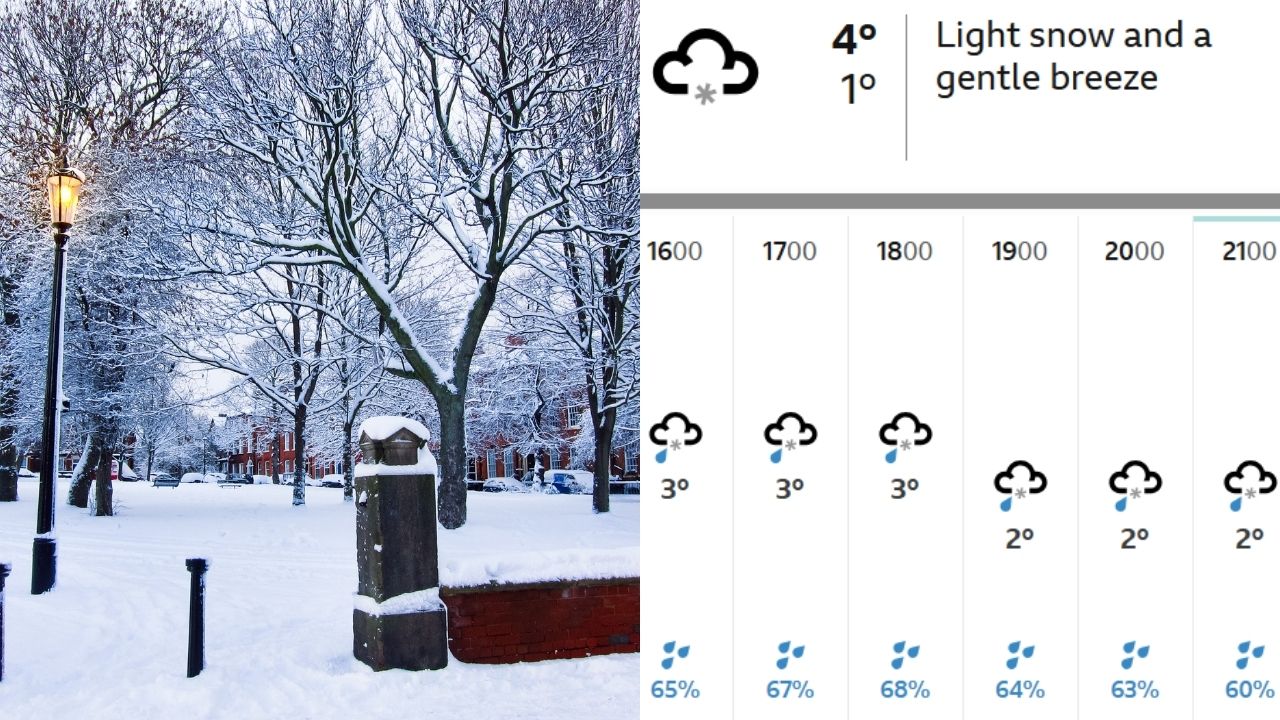 UK weather freezing arctic blast: Dates snow is forecast for Leeds this ...