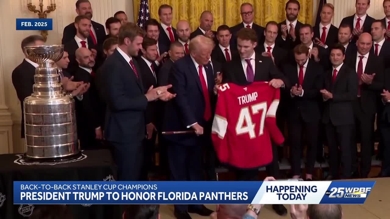 President Trump to meet Florida Panthers, Stanley Cup at White House