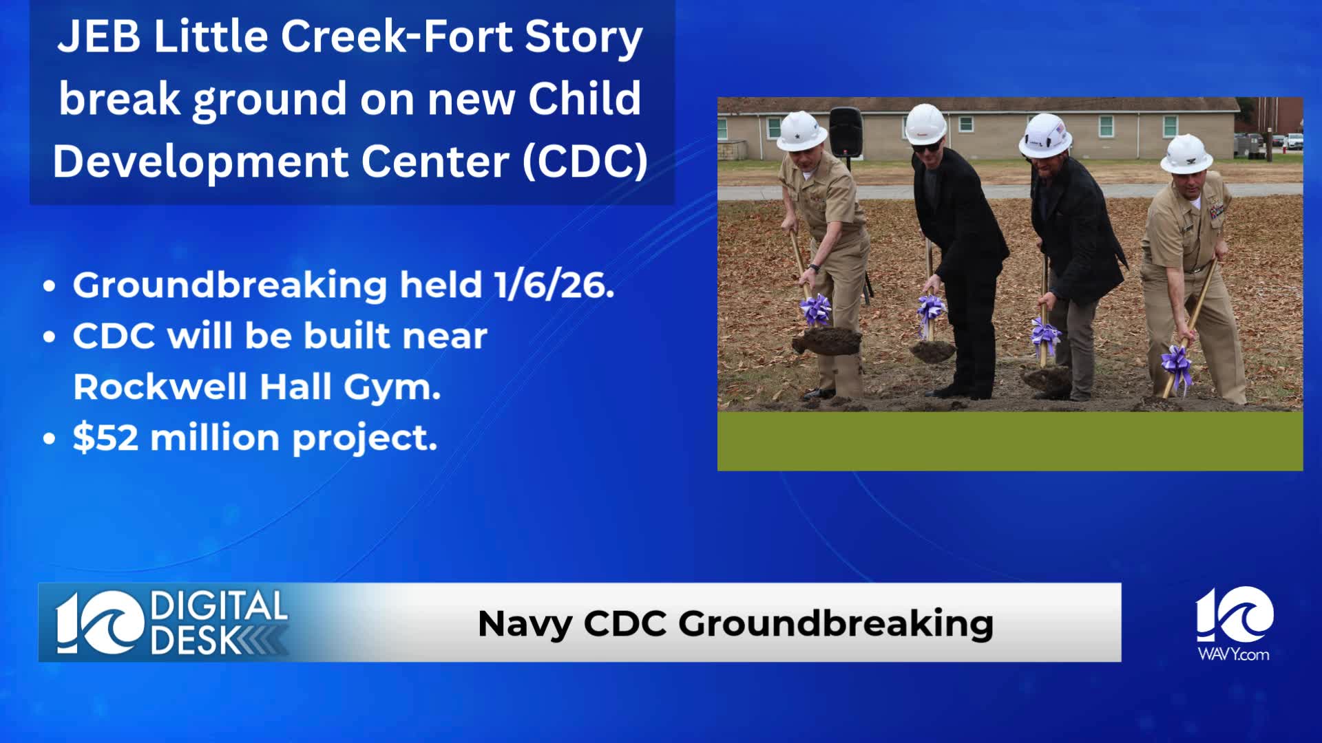 Navy breaks ground on $52M child development center in Norfolk