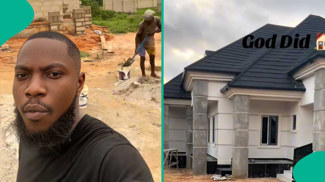 Watch as a Nigerian man shows off the house he built from scratch (video)