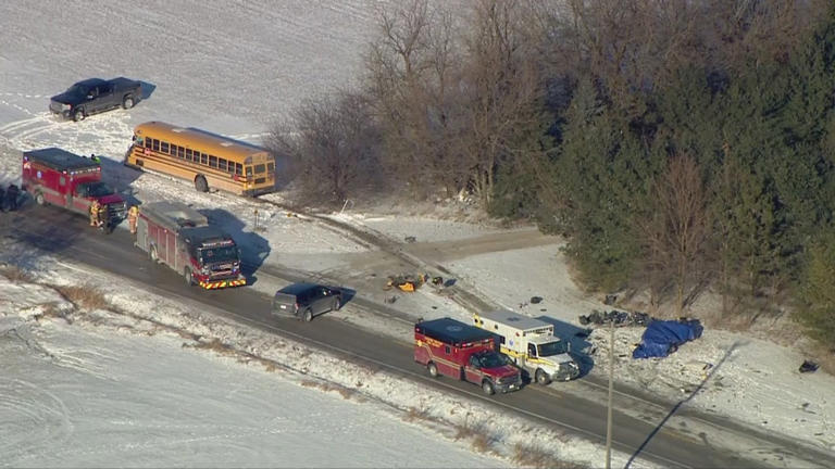 10 students hospitalized after Will County school bus crash; other ...