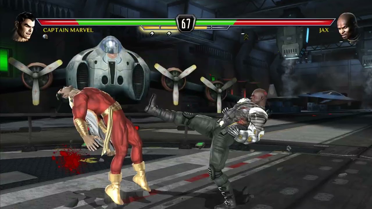 MK vs DC battles- Captain Marvel vs Jax