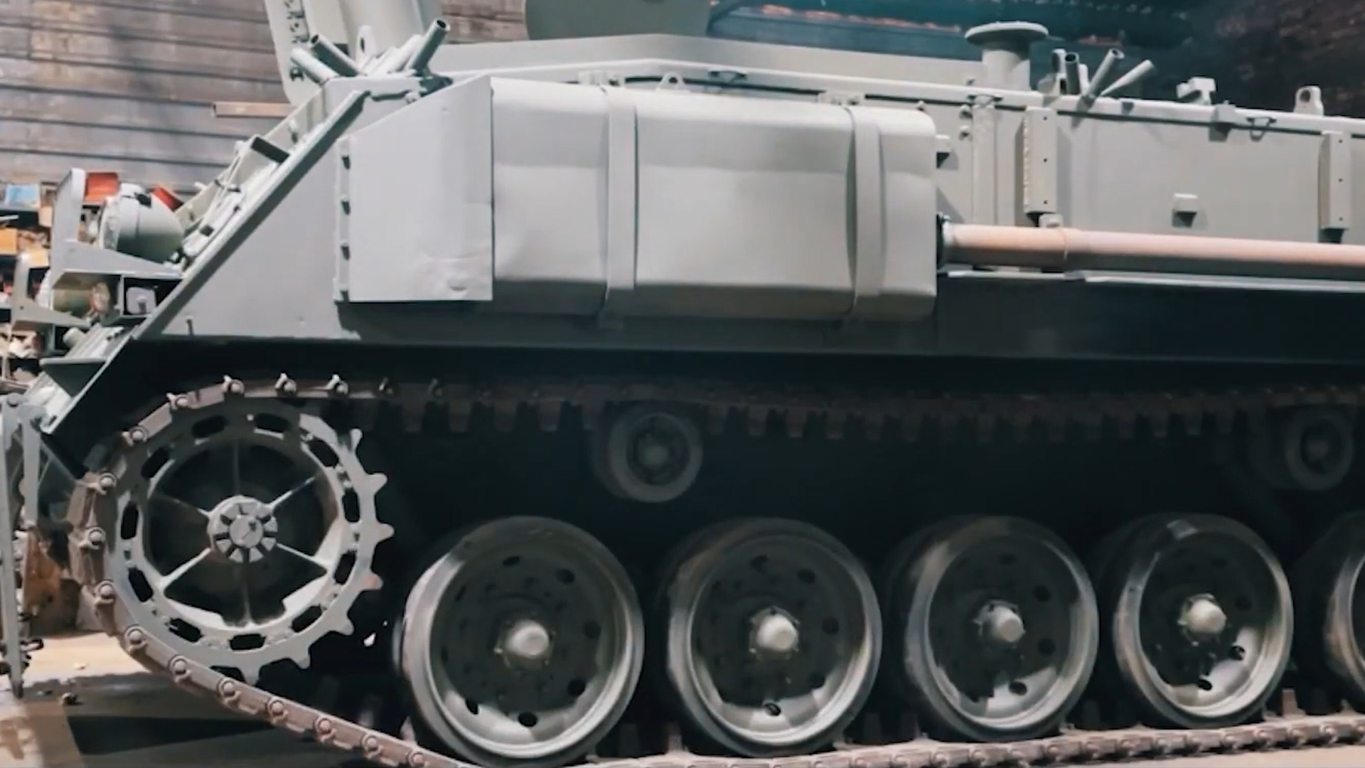 Repairing a Cold War FV432 military vehicle