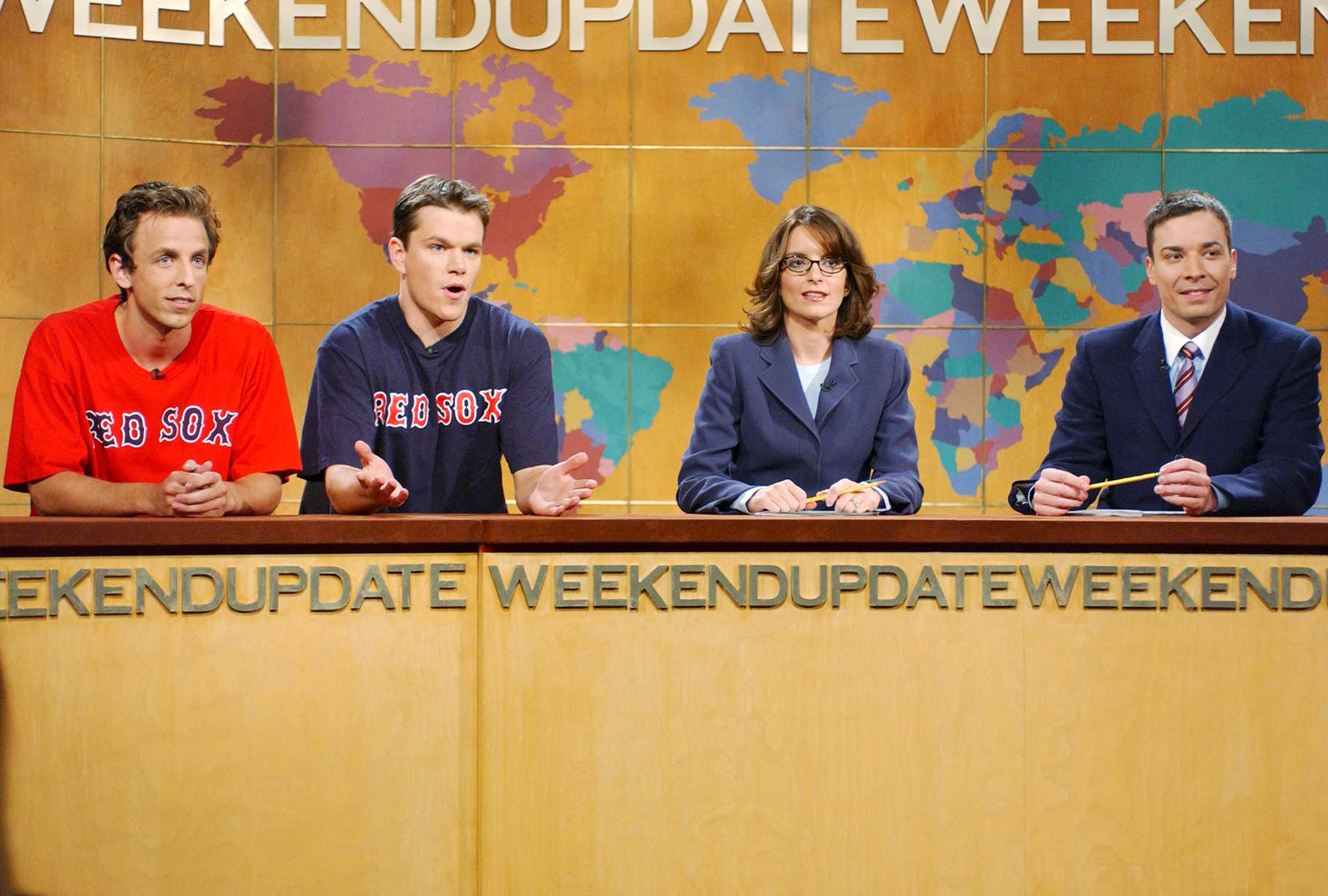 Matt Damon & Seth Meyers taught Yankees fans how to take loss like a ...