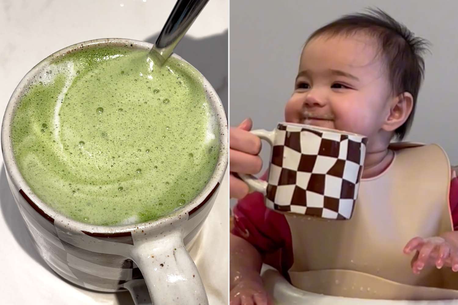 Mom's breastmilk matcha latte for her baby stuns the internet. Now, she ...