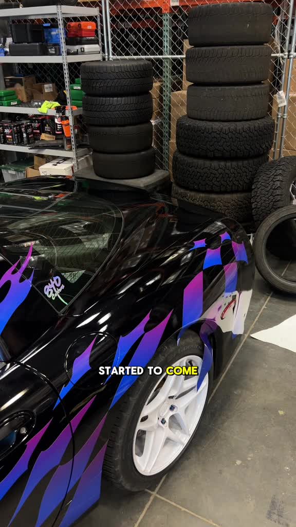 Trying a full vinyl wrap on a sports car