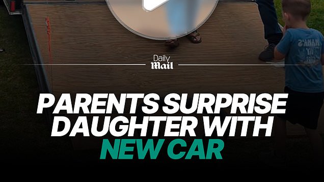 Parents surprise daughter with her own car after years of saving