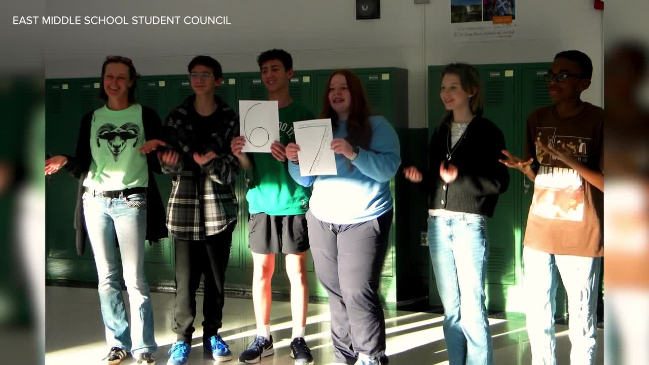 East Middle School students turn viral 'six-seven' meme into charitable ...