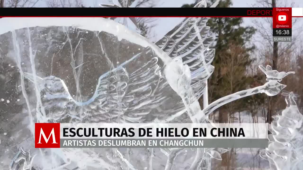 Celebran la competencia internacional de esculturas de hielo en ...