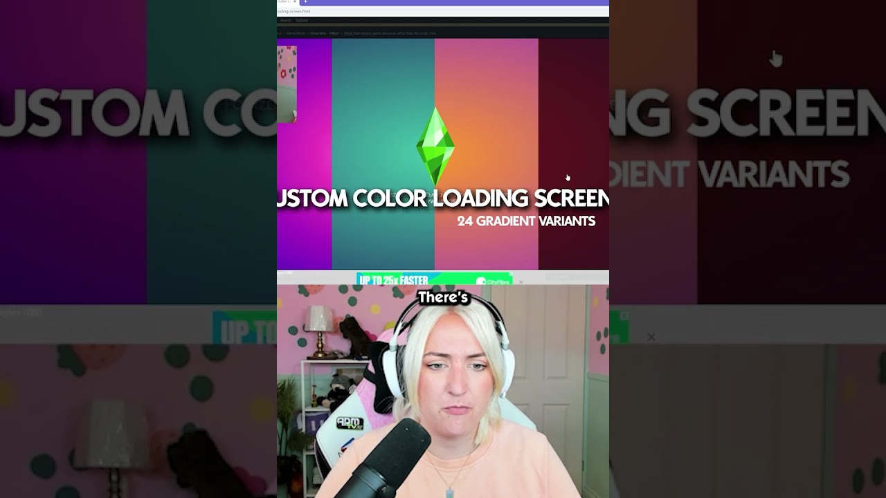 You can customise the loading screen in The Sims 4!