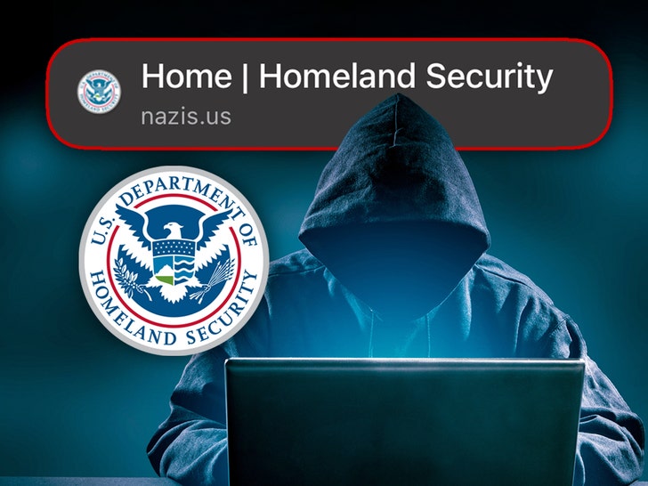 Nazis.us website redirects to Department of Homeland Security page