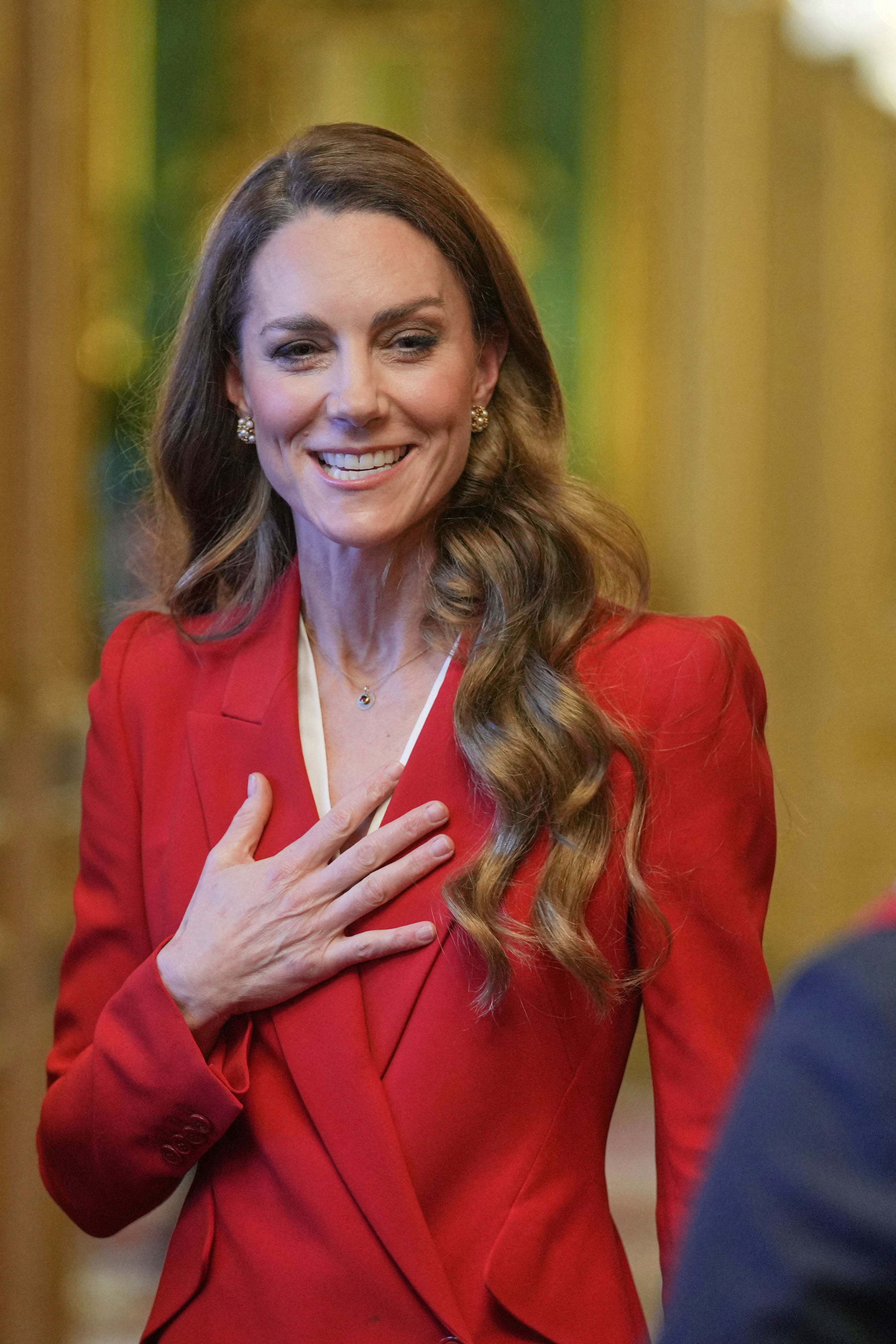 The deeper meaning behind Kate Middleton’s red power suit for her first ...