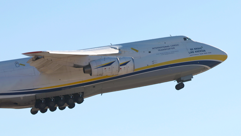 Massive cargo plane departs Wichita's Eisenhower Airport