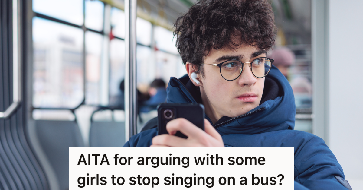 High school girls were singing on a public bus, but a teenage boy gave ...