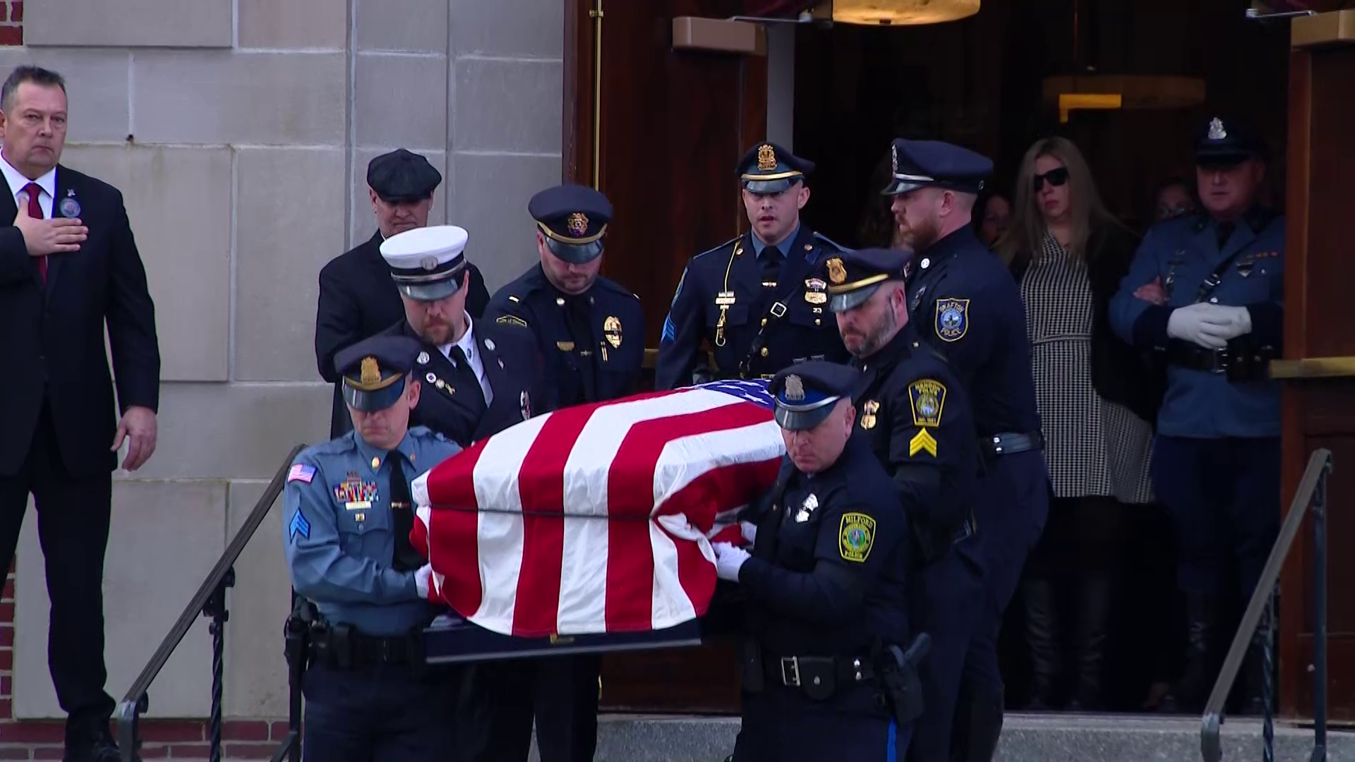 Funeral held for fallen Uxbridge police officer Stephen LaPorta