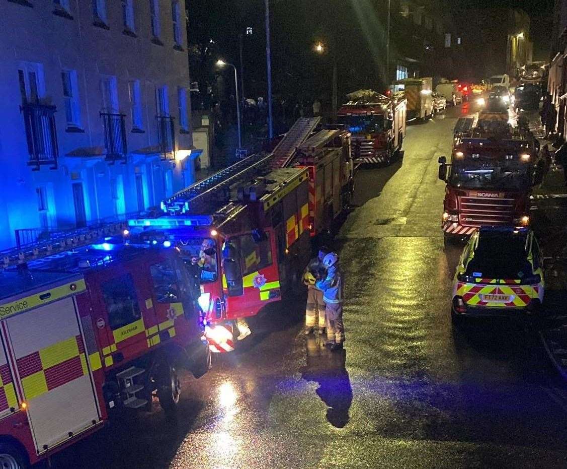 Ten fire engines attend block of flats fire in Plains of Waterloo ...